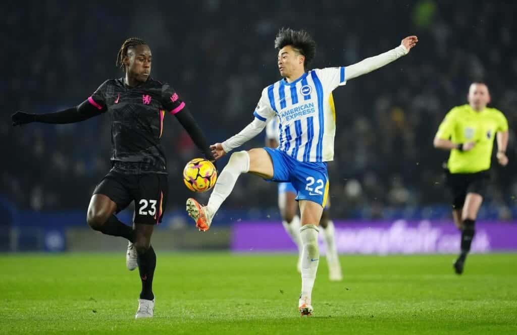 Mitoma wonder goal puts Brighton in front against Chelsea