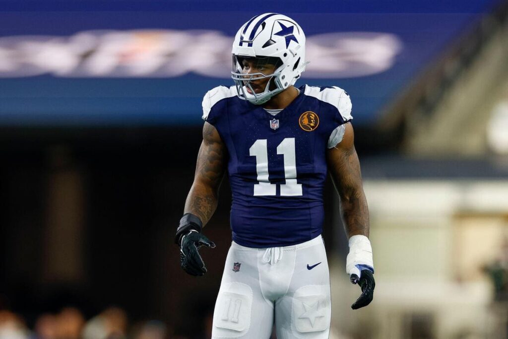 Micah Parsons reacts after Dallas trade to Packers for Clark