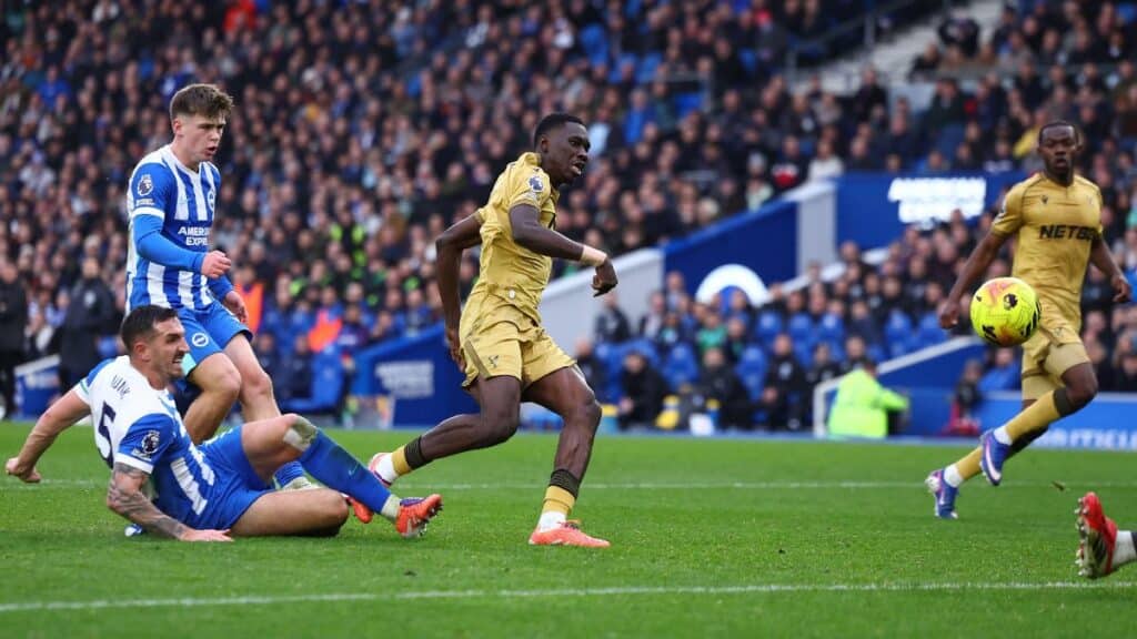 Brighton 0-1 Crystal Palace: Sarr ends Eagles' winless run in cagey ...