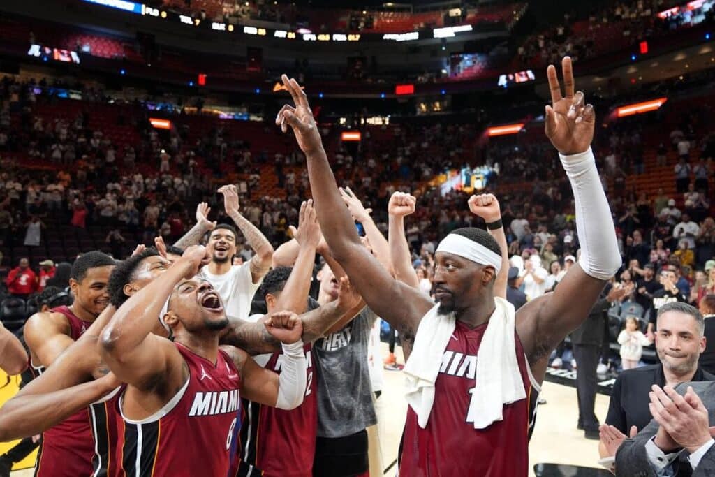 BAM, BAM, BAM! Awesome Adebayo moves second on all-time list with 83 ...